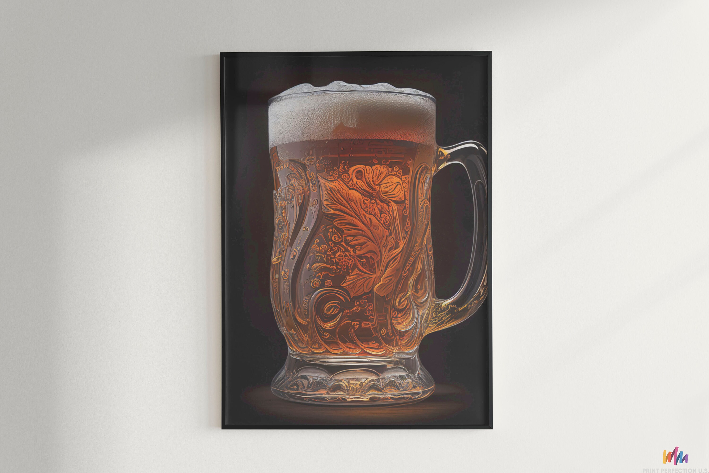 Beer Glass Poster Beer Glass Wallpaper Bar Print Bar Poster Beer Bar ...
