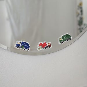 Pack of 3 Vinyl Garbage Truck Die Cut Decal Stickers Gift for Christmas ...