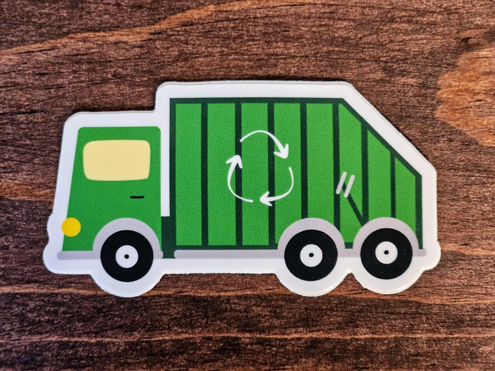 Pack of 3 Vinyl Garbage Truck Die Cut Decal Stickers Gift for Christmas ...