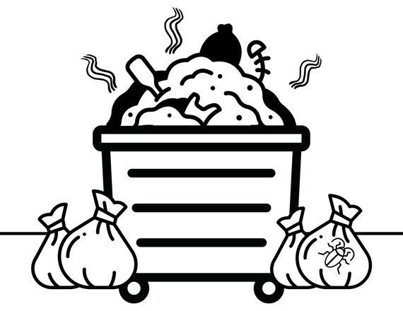 Garbage Can Coloring Pages