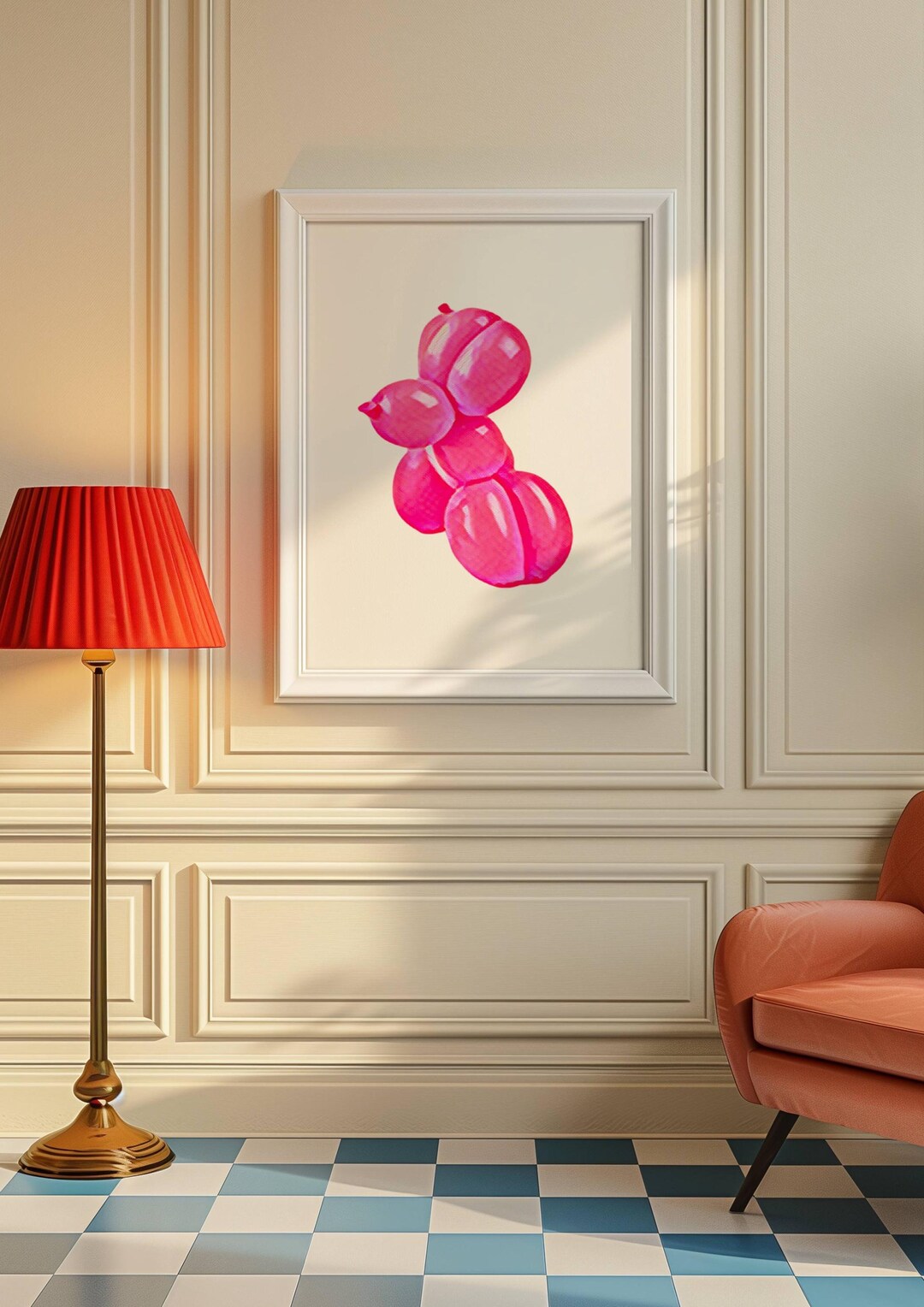 Balloon Animal, Balloon Animal Wall Art, Dog Wall Art, Trendy Prints ...
