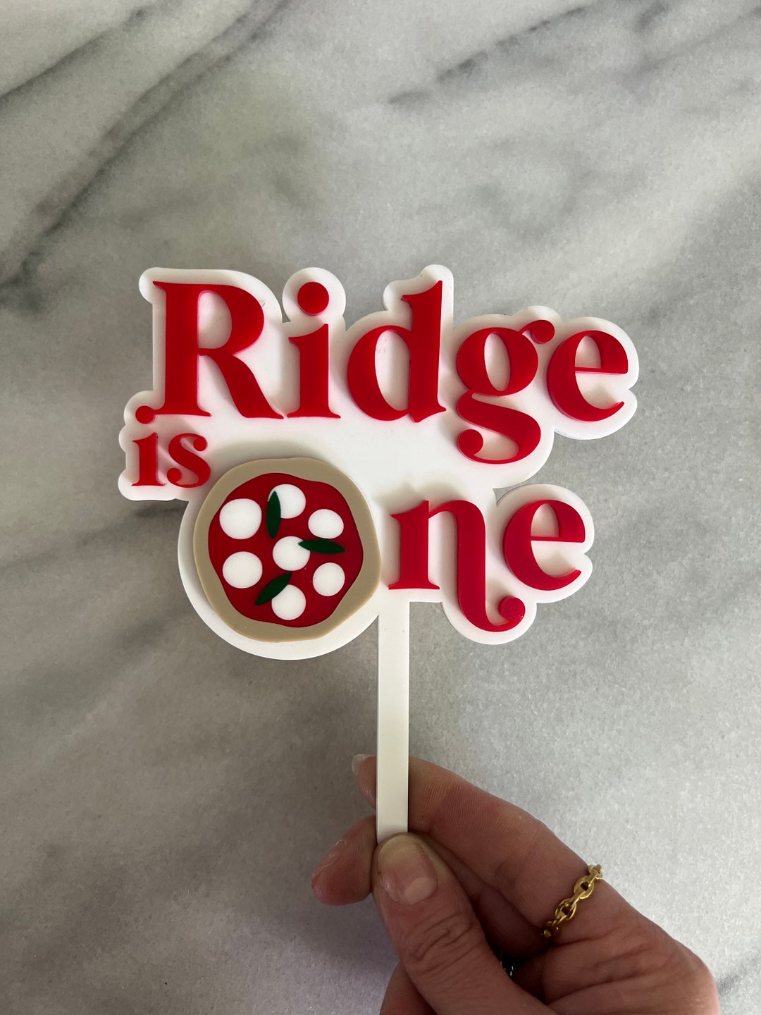 Personalized Pizza Cake Topper | Slice Slice Baby Cake Topper ...