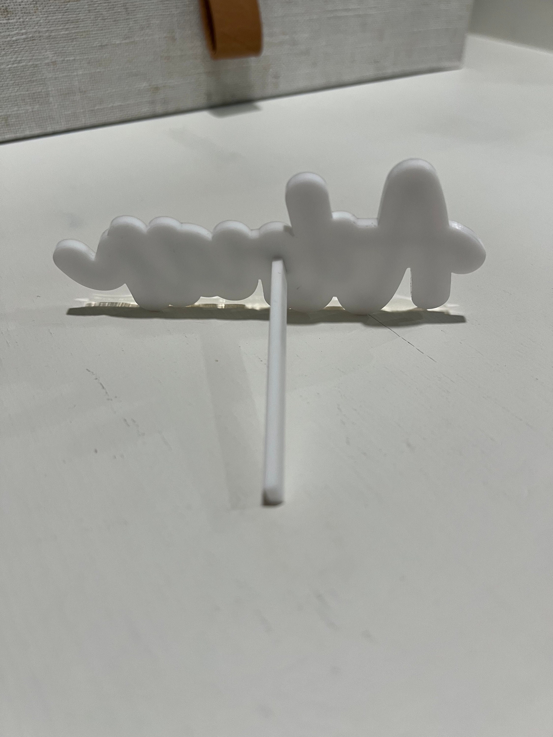 Custom Acrylic Cake Name Plate: Classic Personalized Cake Topper - Etsy