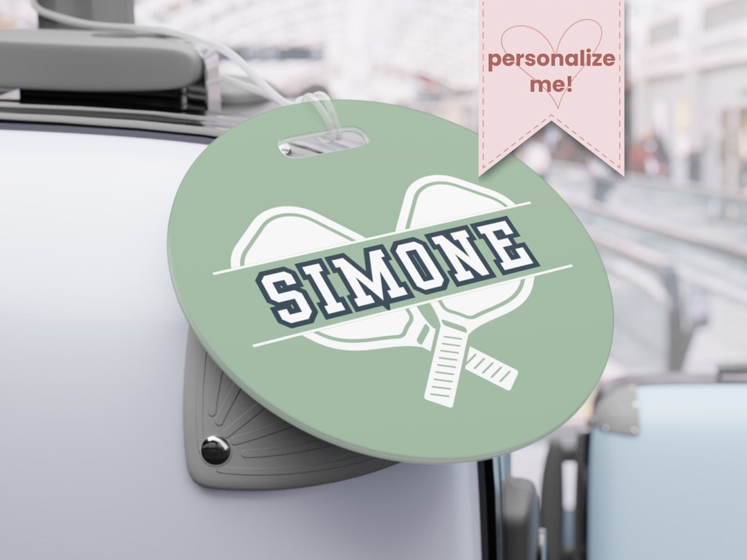 Pickleball Bag Tag, Personalized Pickleball Tag, Pickleball Club ...