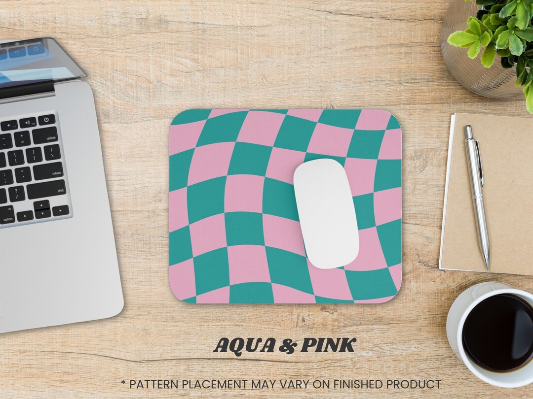 Checkered Mouse Pad, Retro Mouse Pad, Groovy Desk Mat, Teen ...