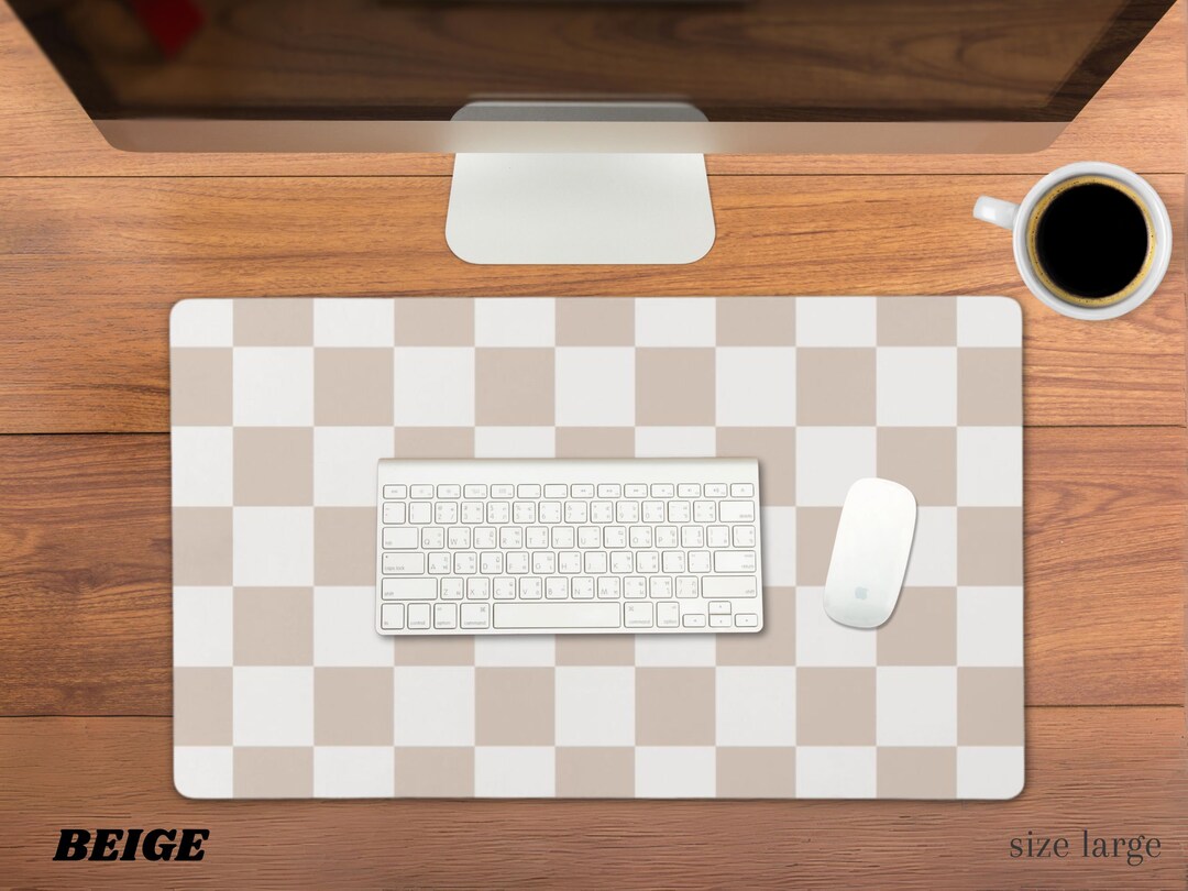 Checkered Desk Mat, Aesthetic Desk Pad, Large Gaming Mouse Pad ...