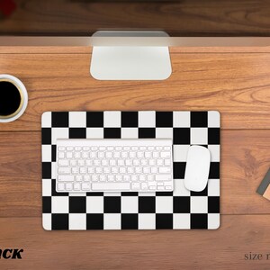 Checkered Desk Mat, Aesthetic Desk Pad, Large Gaming Mouse Pad ...