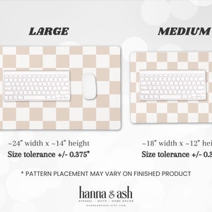Checkered Desk Mat, Aesthetic Desk Pad, Large Gaming Mouse Pad ...