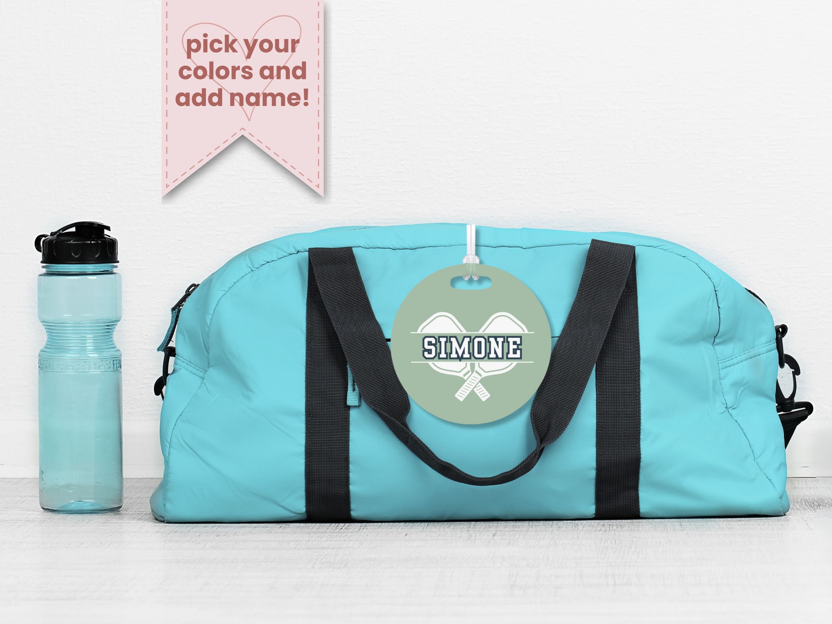 Pickleball Bag Tag, Personalized Pickleball Tag, Pickleball Club ...