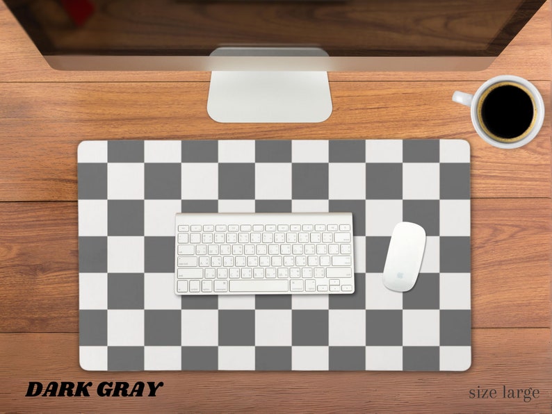 Checkered Desk Mat, Aesthetic Desk Pad, Large Gaming Mouse Pad ...