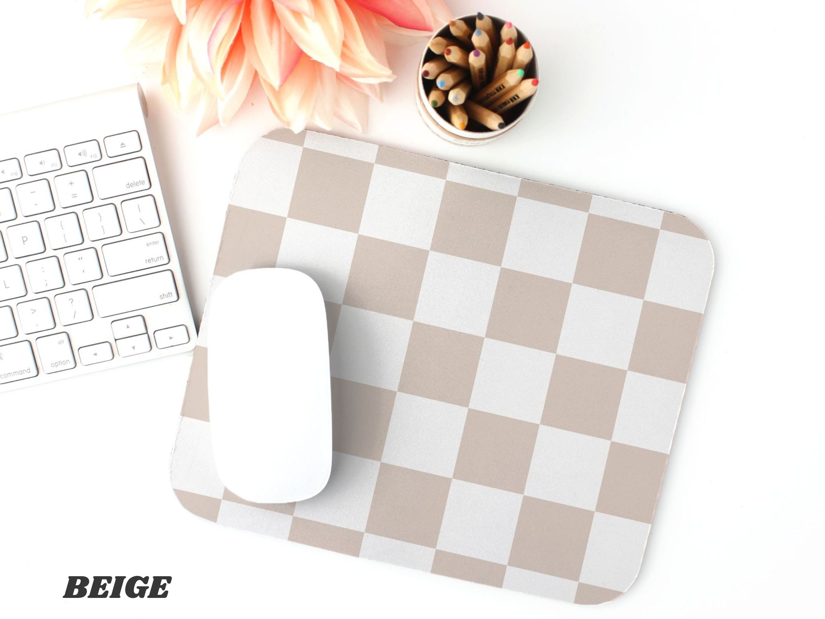 Checkered Mouse Pad, Aesthetic Mouse Pad, Teen Mouse Pad, Checkerboard ...