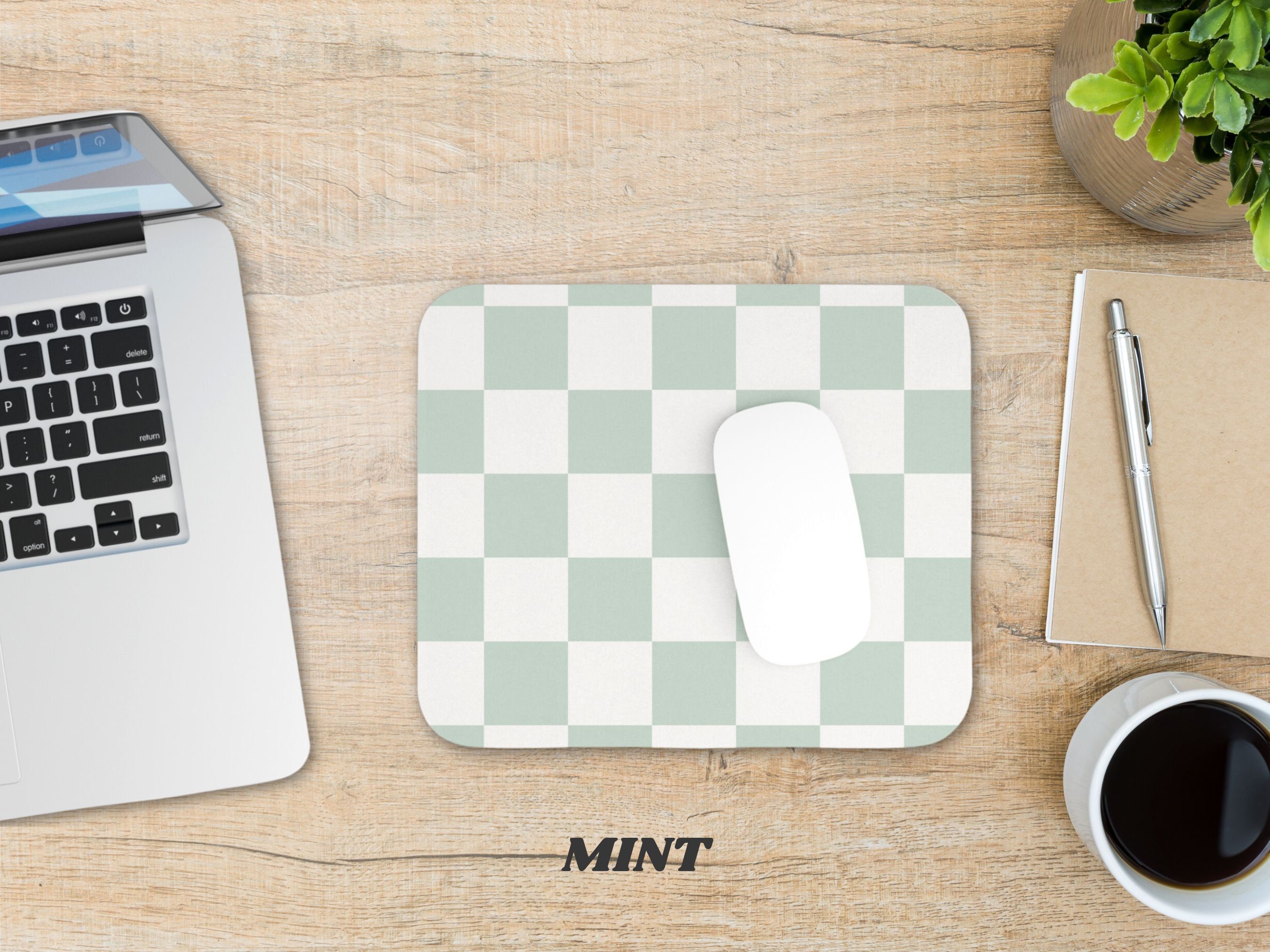 Checkered Mouse Pad, Aesthetic Mouse Pad, Teen Mouse Pad, Checkerboard ...