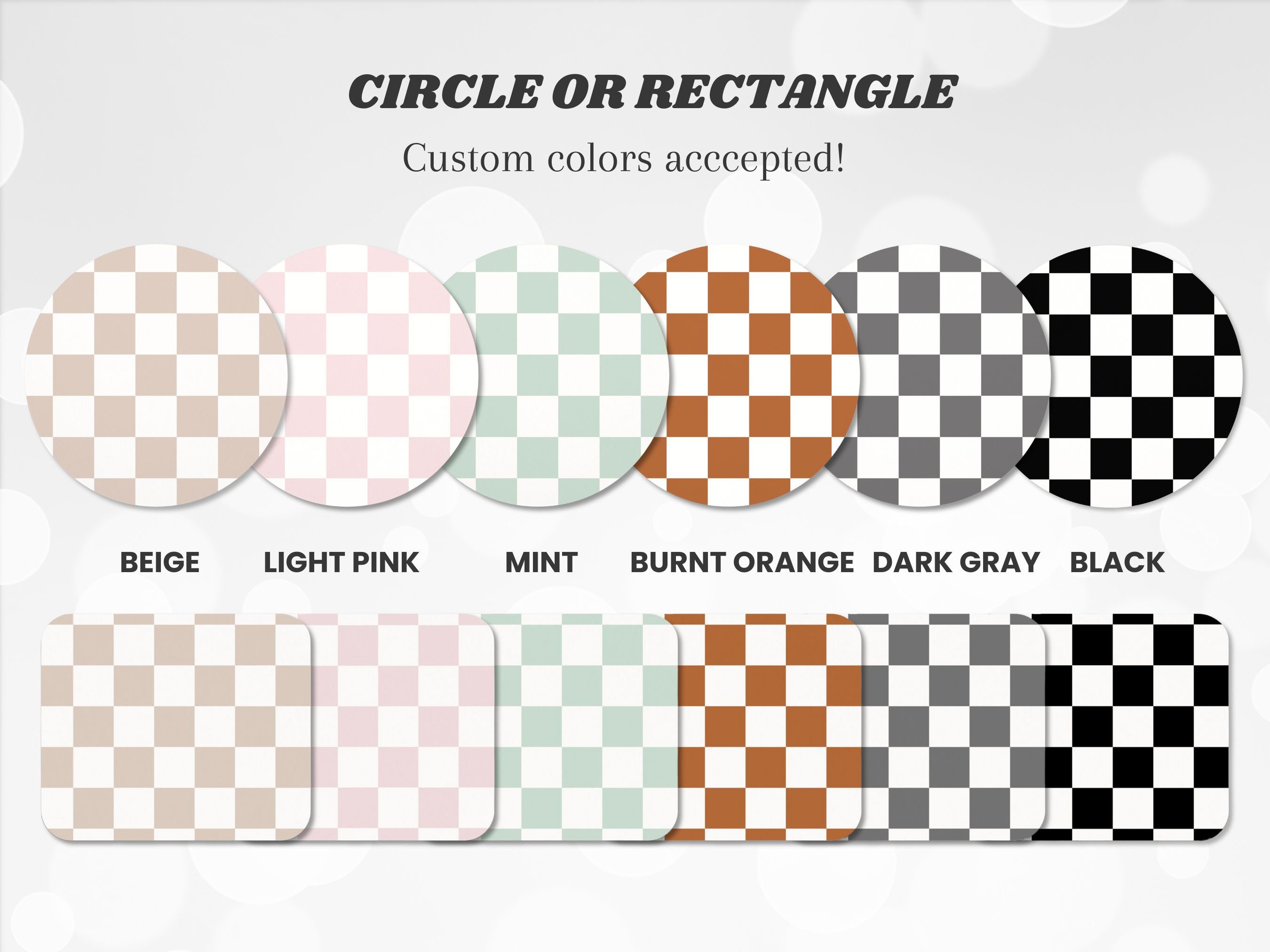 Checkered Mouse Pad Aesthetic Mouse Pad Teen Mouse Pad - Etsy
