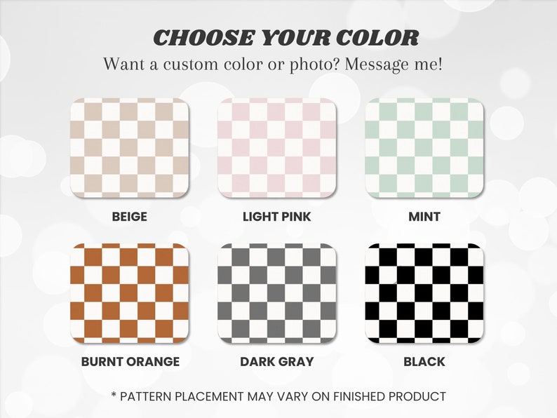 Checkered Desk Mat, Aesthetic Desk Pad, Large Gaming Mouse Pad ...