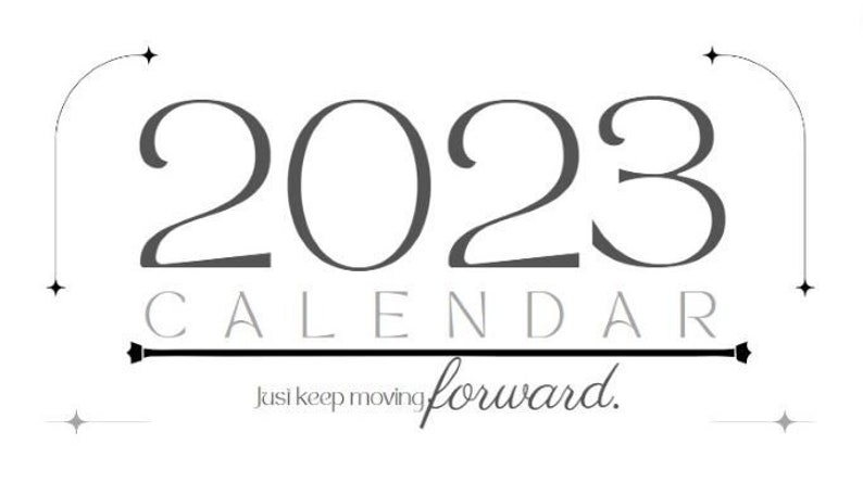 Printable Digital Calendar 2023 Inspiring Quotes to Motivate Your Year ...
