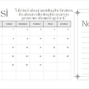 Printable Digital Calendar 2023 - Inspiring Quotes to Motivate Your ...