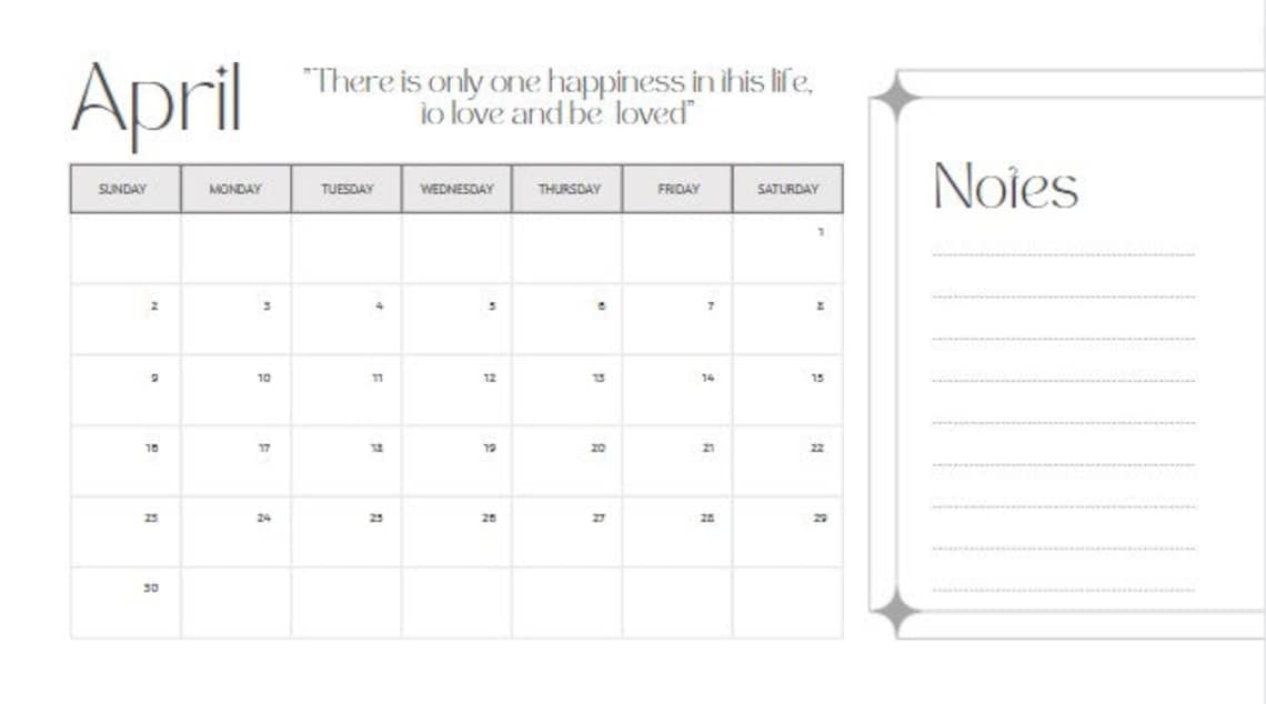 Printable Digital Calendar 2023 Inspiring Quotes to Motivate Your Year ...