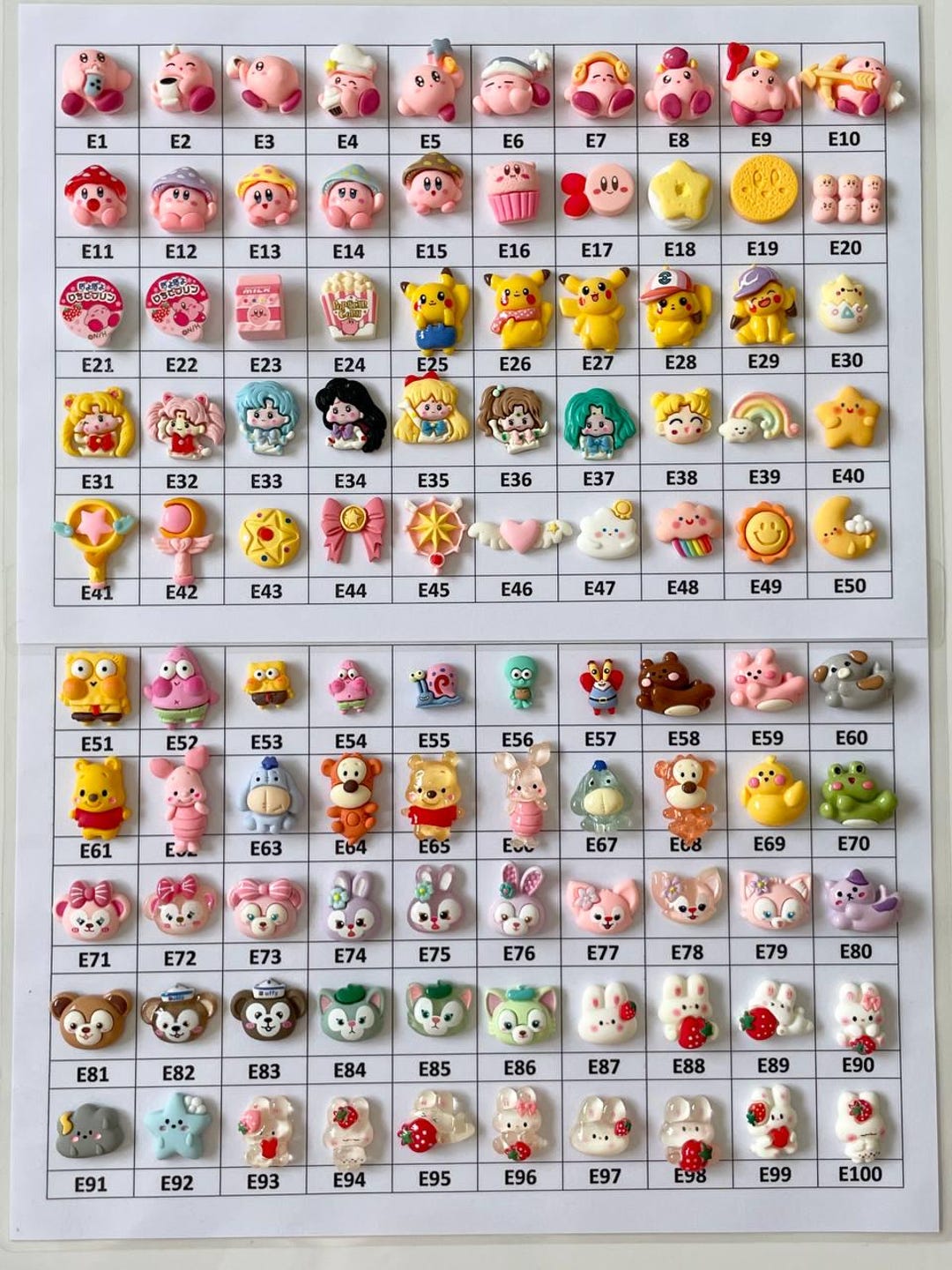 NEW CHART UPDATE Choose Your Own Charms 10 Pcs or 20 Pcs Kawaii ...