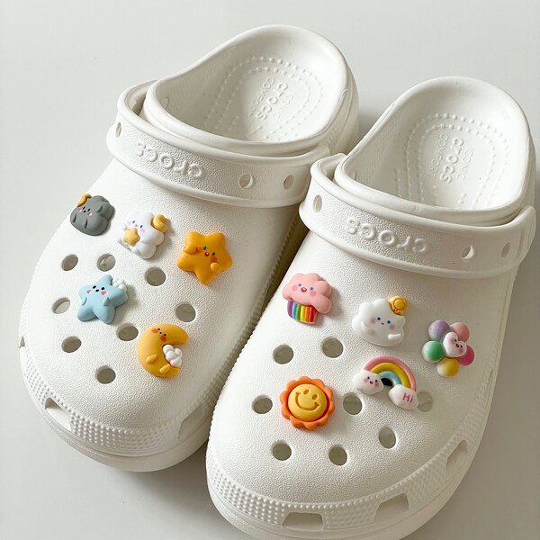 Sun Moon Croc Charms - Etsy