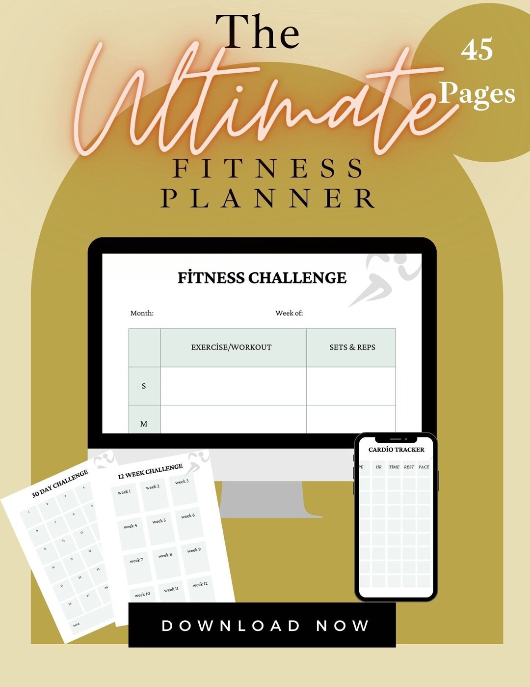 The Ultimate Digital Fitness Planner | Digital & Printable | Goodnotes ...