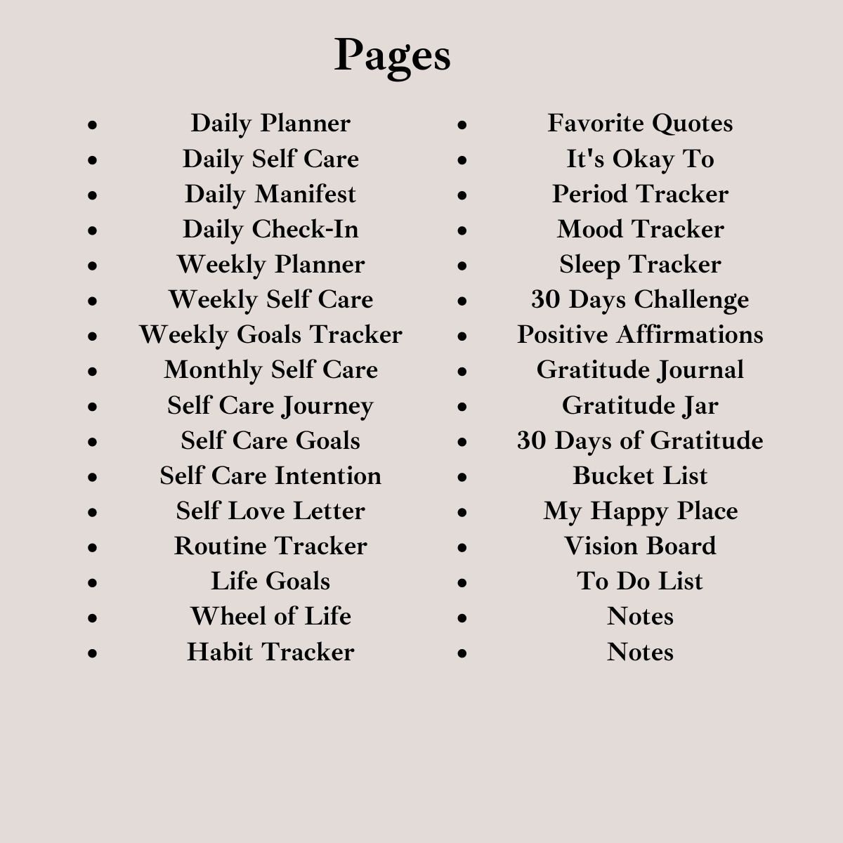 Printable Self Care Planner Bundle, Daily, Weekly, Monthly, Quarterly ...