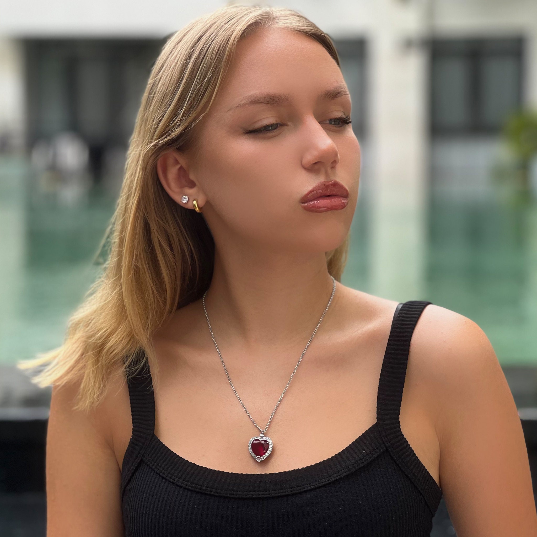 Eternal Love Titanic Heart of the Ocean Necklace Forever Love Sapphire ...