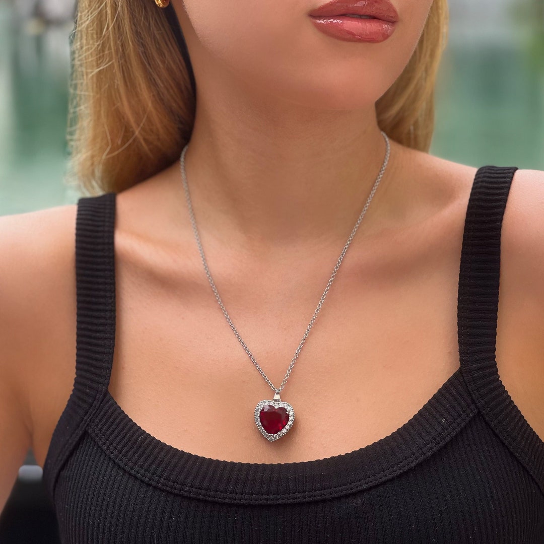 Eternal Love Titanic Heart of the Ocean Necklace Forever Love Sapphire ...