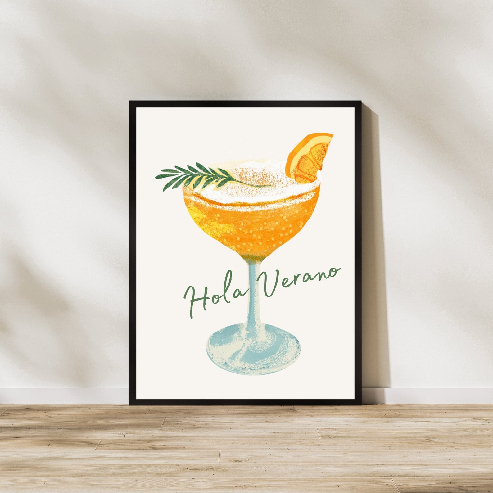 Summer Cocktail Colourful Art Print INSTANT DOWNLOAD Bar - Etsy
