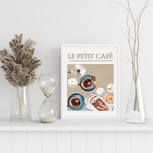 French Cafe Poster, Kitchen Wall Art, Printable Breakfast Art, Coffee ...