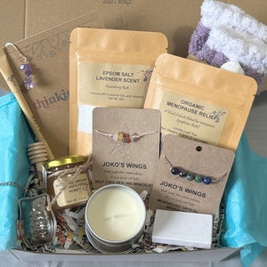 Menopause Tea Gift Box: Organic Tea, Crystal Bracelet, Self Care Set - Etsy