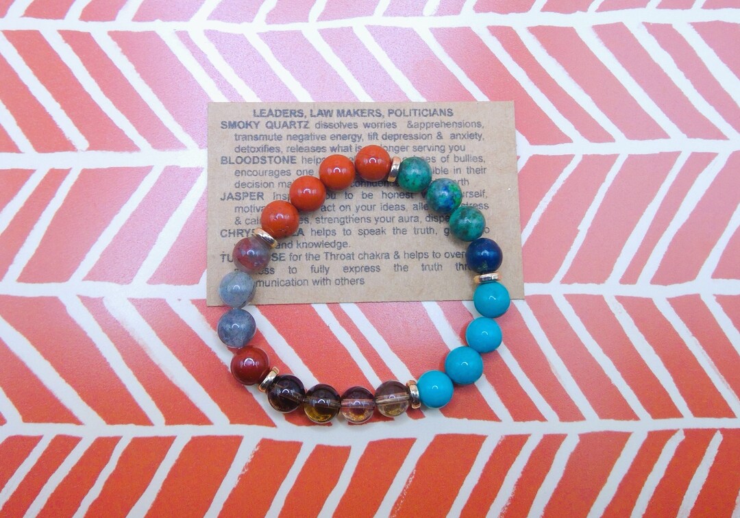 Boss Crystal Bracelet, Gift for Leaders, Lawmaker Bracelet, Politician ...