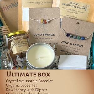 Menopause Tea Gift Box: Organic Tea, Crystal Bracelet, Self Care Set - Etsy