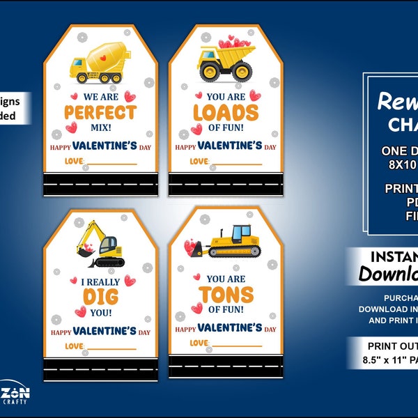 Construction Valentine - Etsy