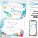 Under the Sea Birthday Invitation Template, Editable Ocean Party Invite ...