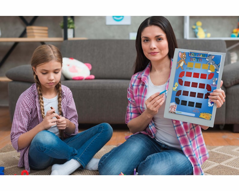 Tom and and Jerry Reward Chart Printable Behavior Chart Daily Chore ...