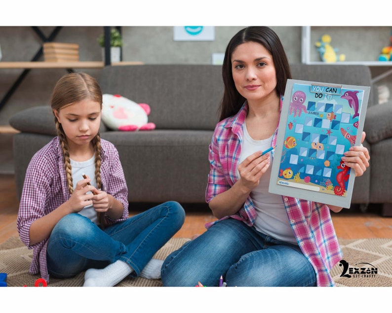 Under the Sea Reward Chart Printable Sea Animals Behavior Chart Daily ...