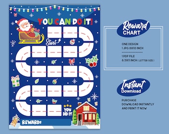 Winter Animals Reward Chart Printable Behavior Chart Daily Chore Chart ...