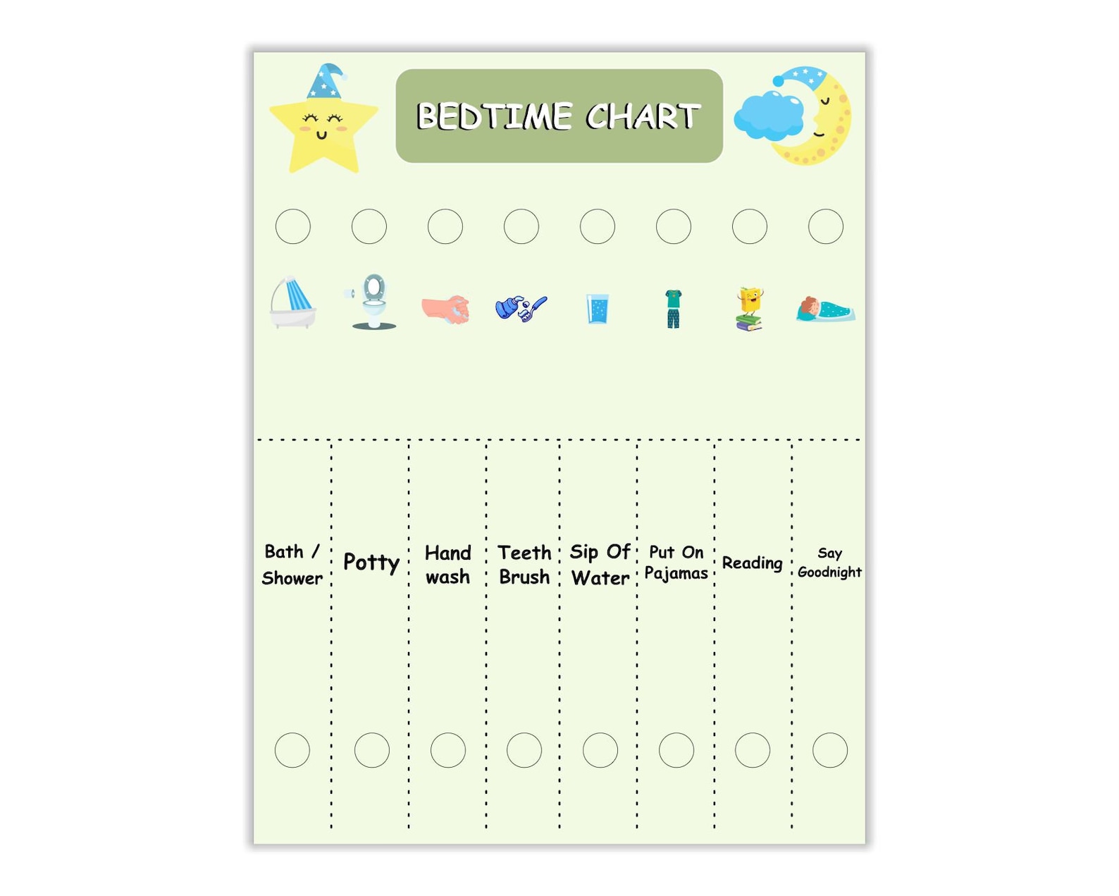 Toddler Routine, Bedtime Routine Chart, Visual Schedule, Checklist With ...