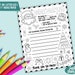 Birthday Coloring Placemat Printable Birthday Party Coloring Page Pink ...