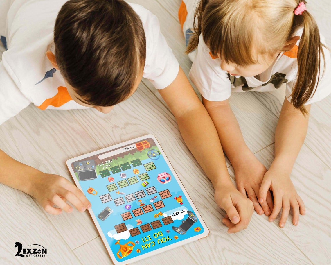 Printable Video Game Reward Chart | Gamer Behavior Chart | Kids Daily ...