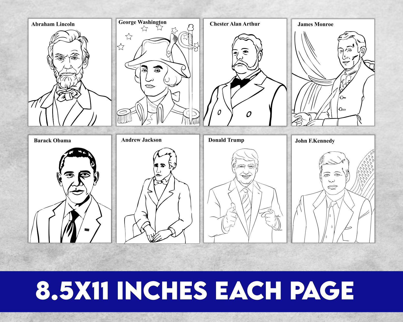 Printable President Coloring Pages, Crafts for Kids, History ...