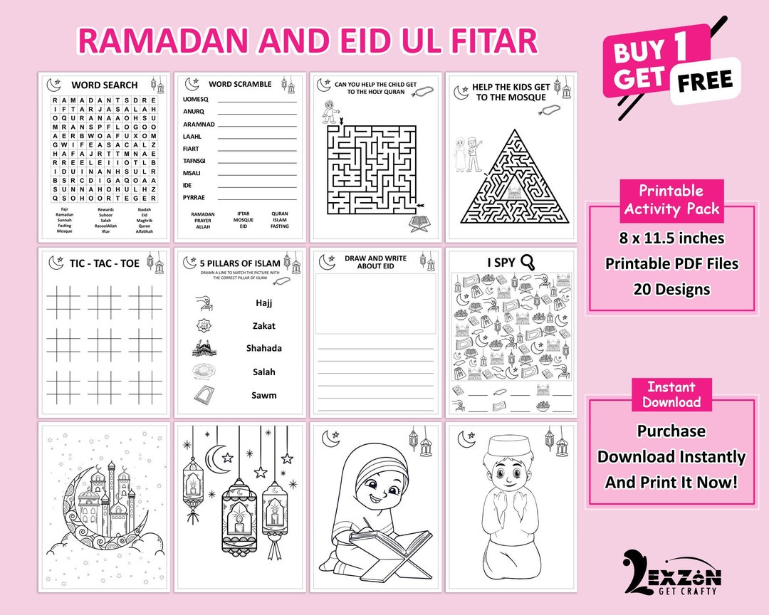 Ramadan Activity Printable, Eid Activities, Ramadan Activity Book ...