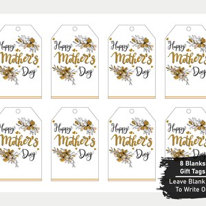 Mothers Day Gift Tags, Gift Tags for Mother's Day, Printable PDF ...