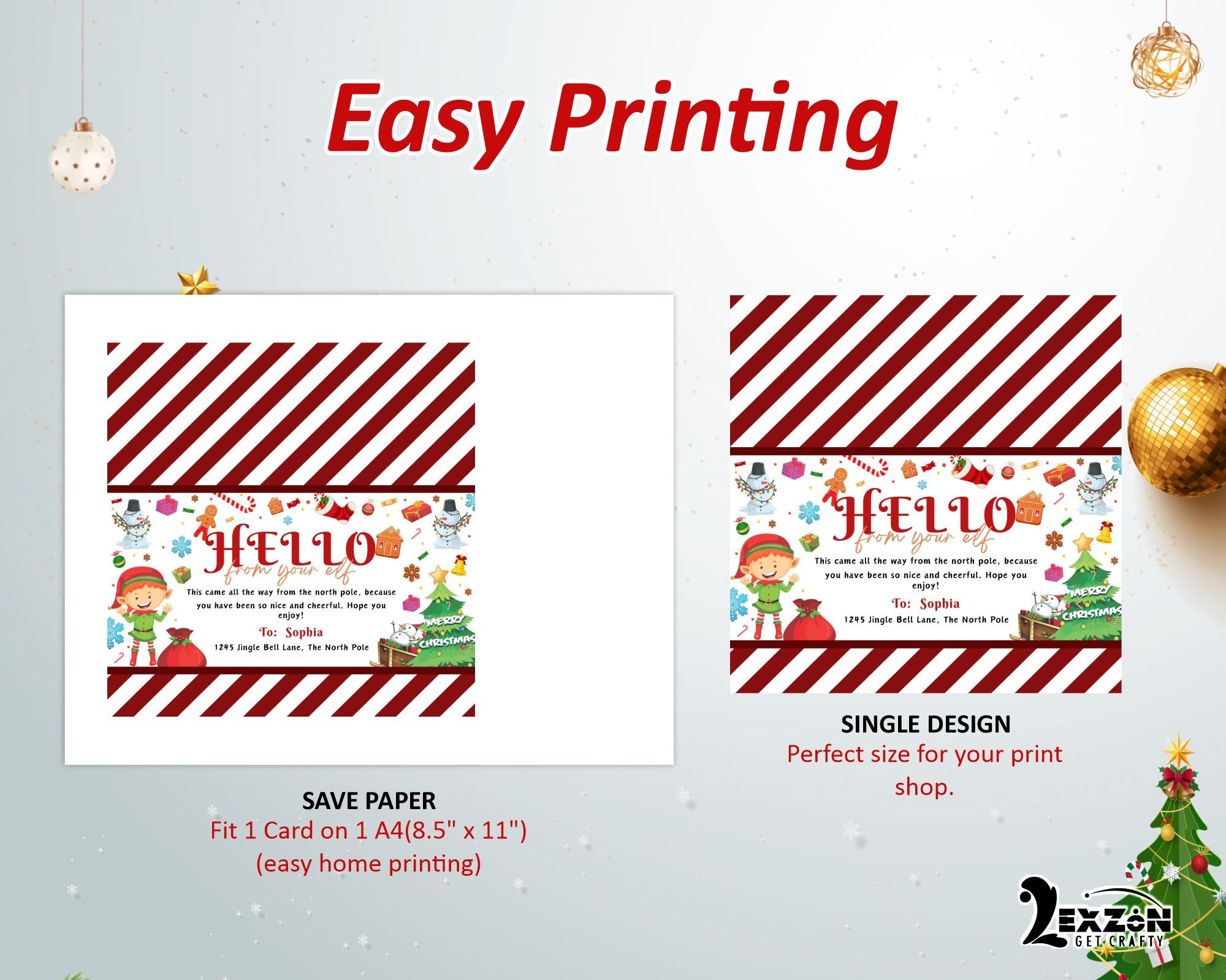 Editable Christmas Elf Bar Wrapper Template, Christmas Chocolate ...