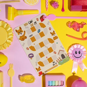 Printable Dog Reward Chart | Pet Kids Behavior Chart | Instant Download ...