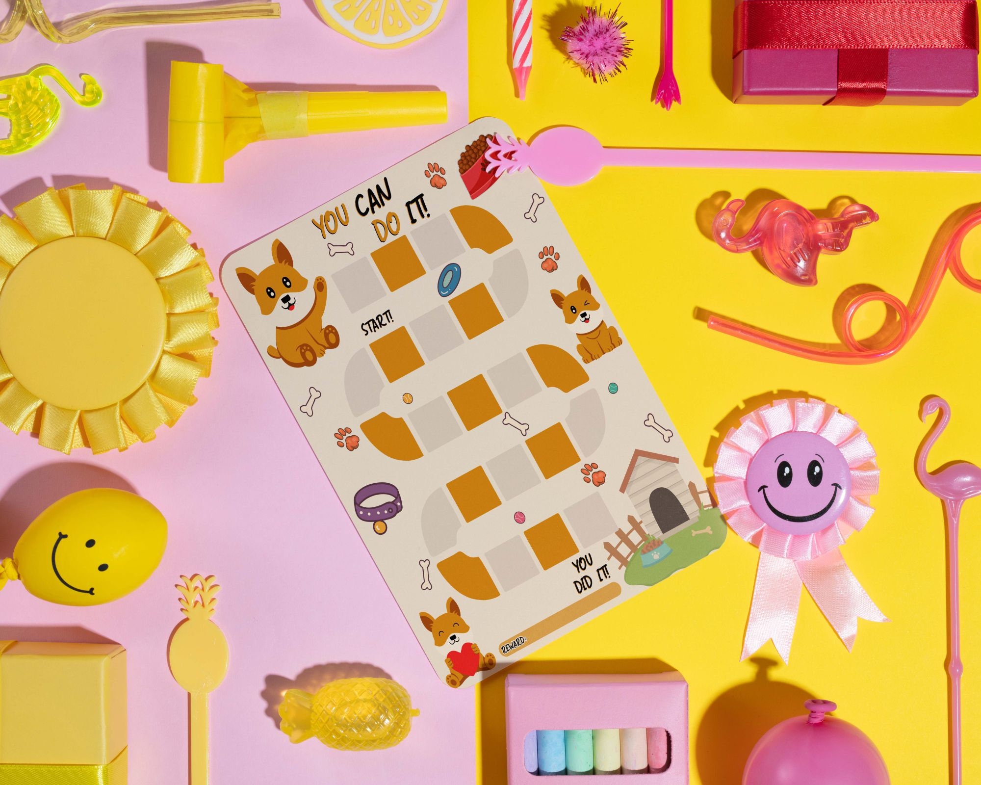 Printable Dog Reward Chart Pet Kids Behavior Chart Instant Download ...