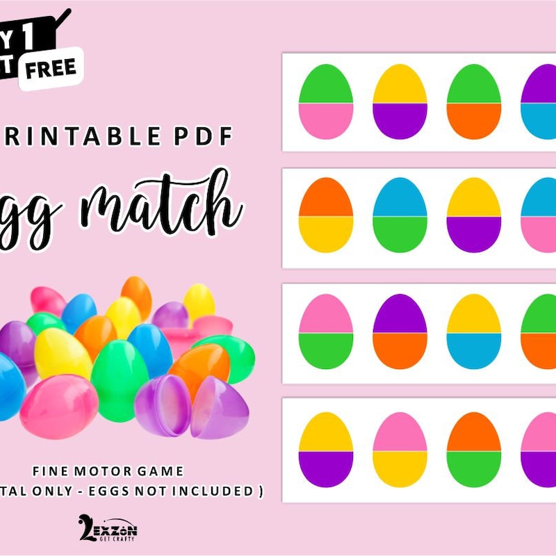 Easter Egg Matching Puzzles - Etsy