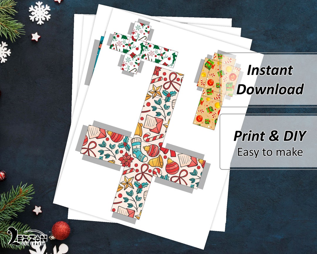Miniature Christmas Presents 1:6, Printable Templates for Ornaments and ...