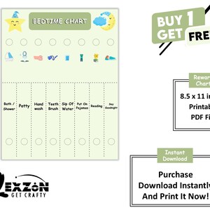 Toddler Routine, Bedtime Routine Chart, Visual Schedule, Checklist With ...