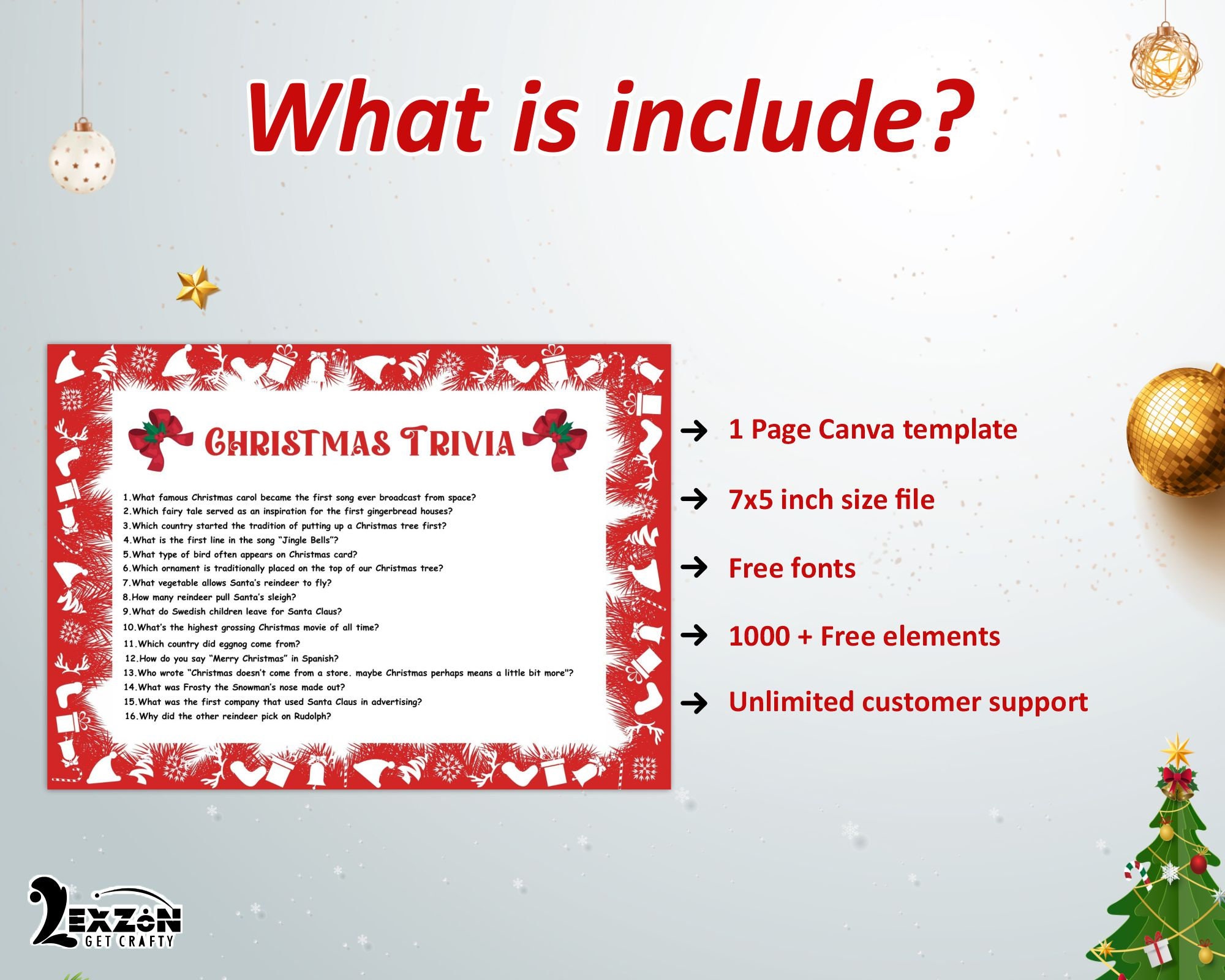 Christmas Trivia Game, Christmas Party Games, Festive Season ...